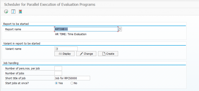 Run Time Evaluation In Parallel 2341